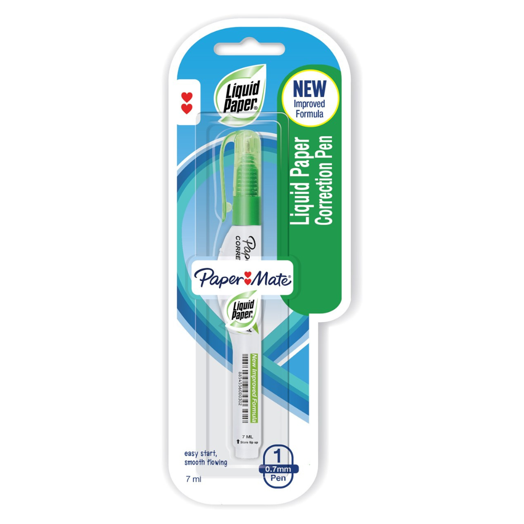 ปากกาลบคำผิด ลิควิดเปเปอร์ ยี่ห้อ PAPER MATE (1 ด้าม) - Sahachai office